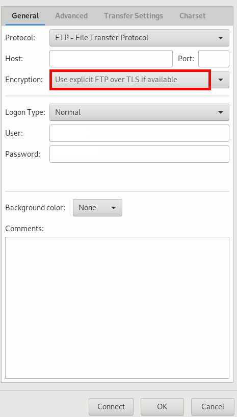 Connecting to ftp with Filezilla